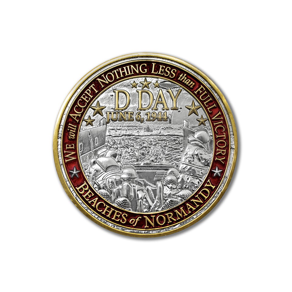 World War II - D-Day Normandy Landing Challenge Coin | eBay