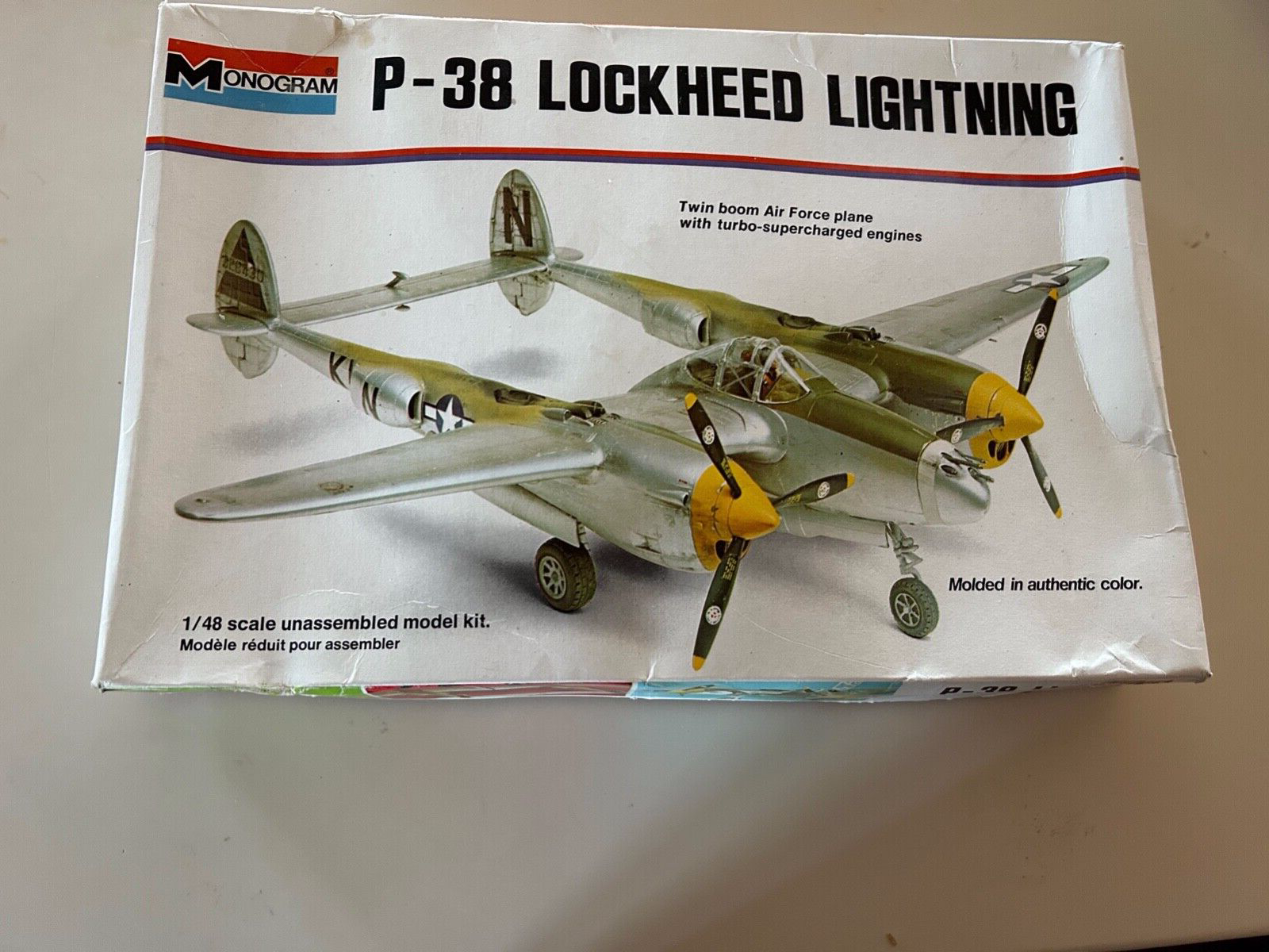 Monogram 1/48 P-38 Lockheed Lightning Model Kit | eBay