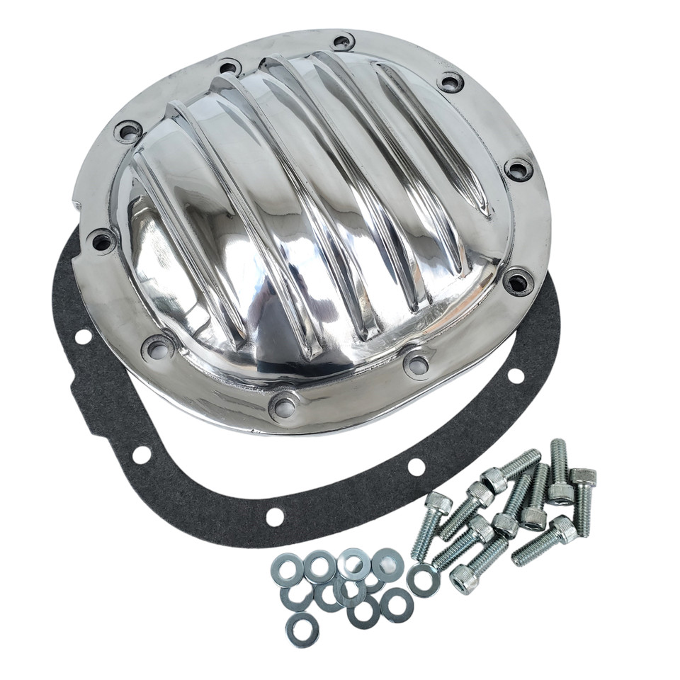 GM 10 Bolt 7.5" Polished Finned Aluminum Rear Differential Cover Camaro ...