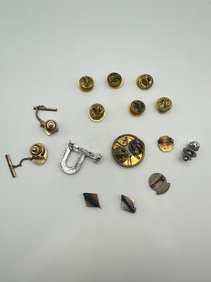 Lot Of Assorted Gold Plated Pins And Lapel Pins | eBay