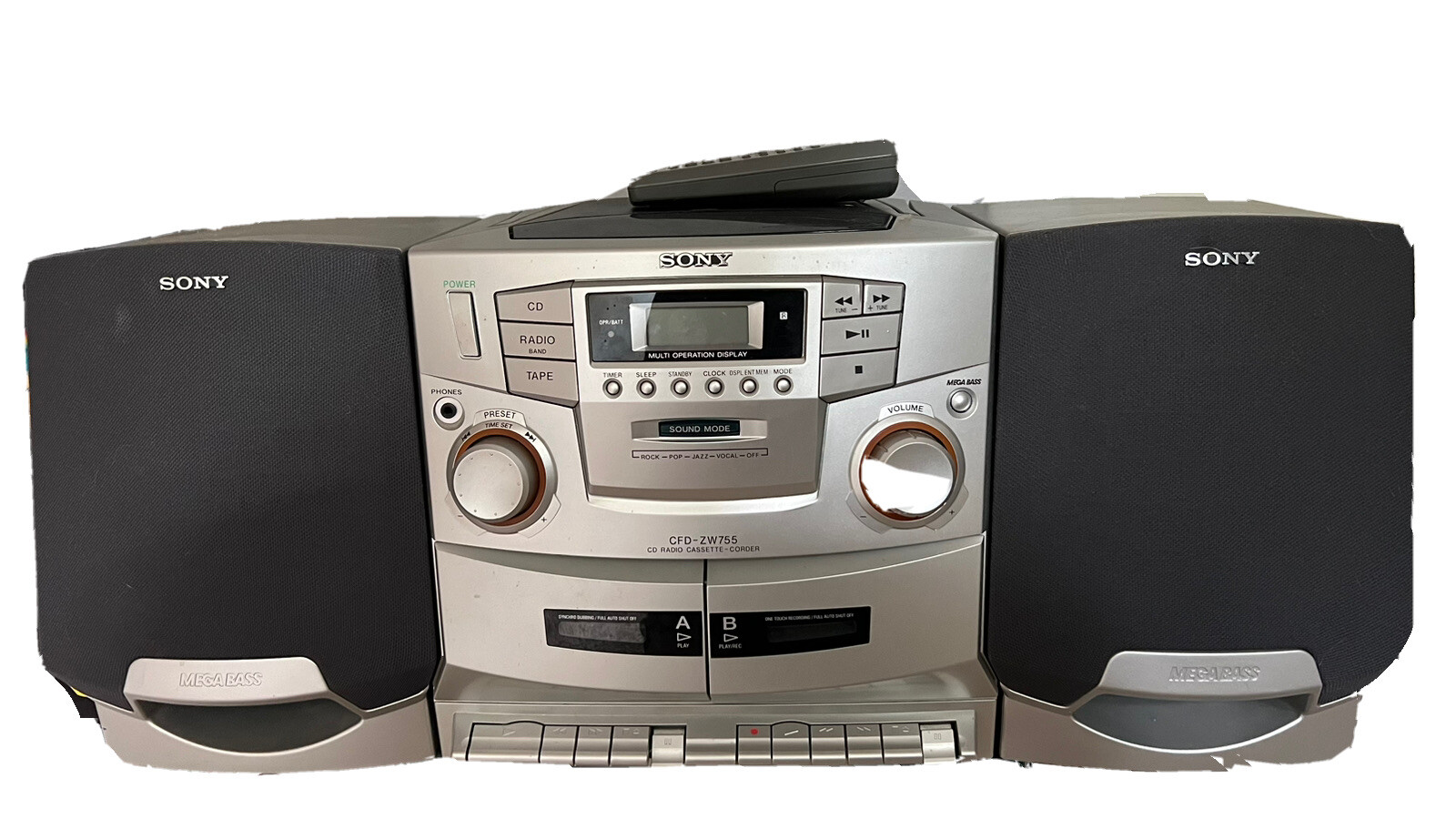 Sony CFD-ZW755 CD/Radio/Cassette Boombox 27242564015 | eBay