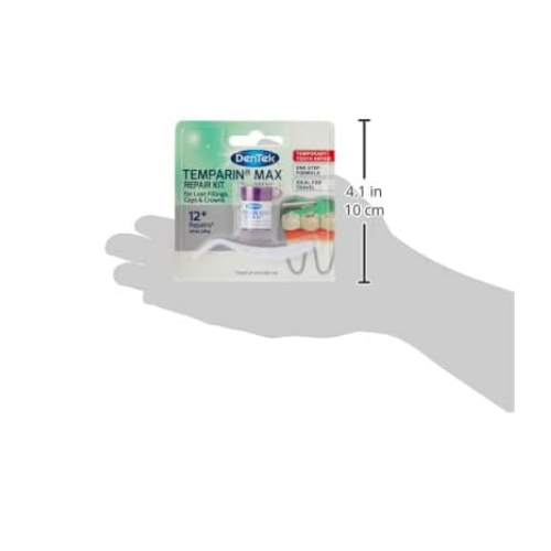 DenTek Strong Teeth Repair Kit Permanent Dental Cement Filling Crown ...