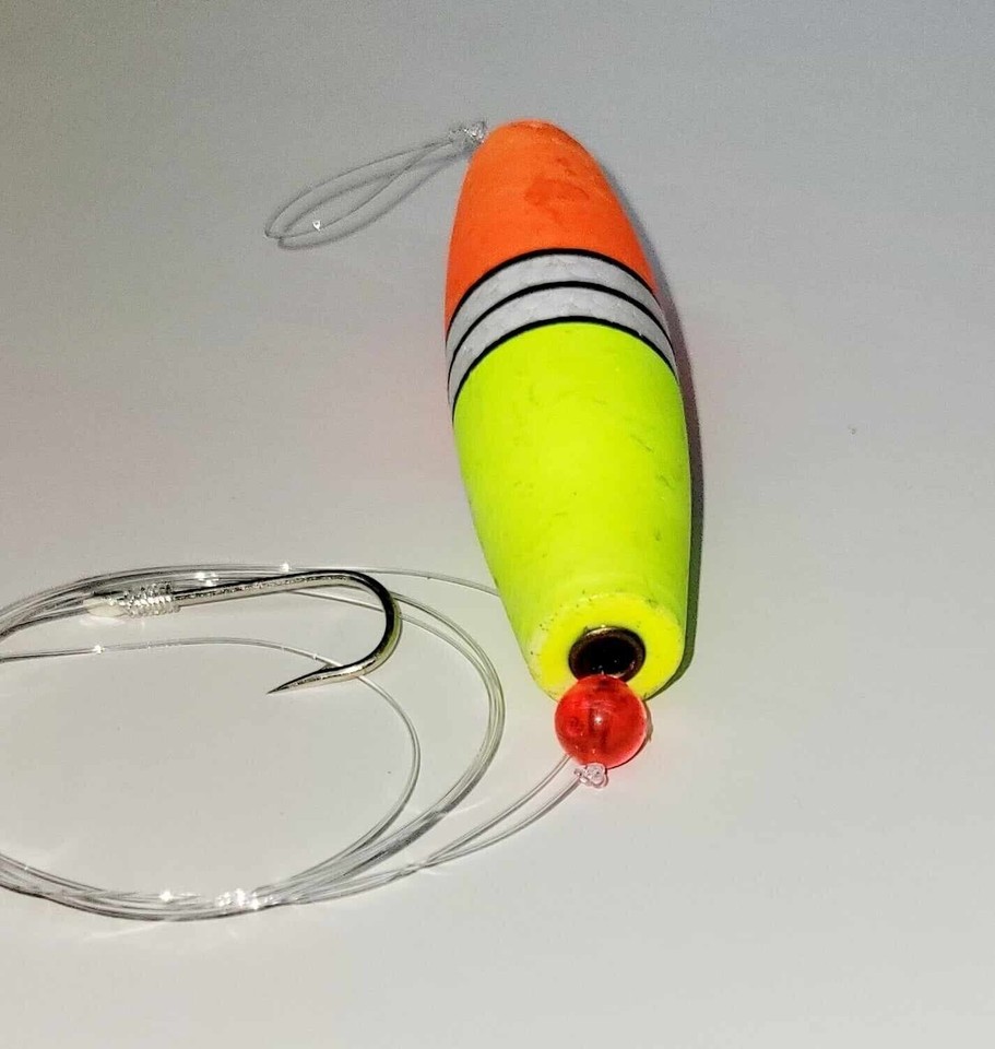 6 Cigar Float weighted popping cork Rig bluefish redfish | eBay