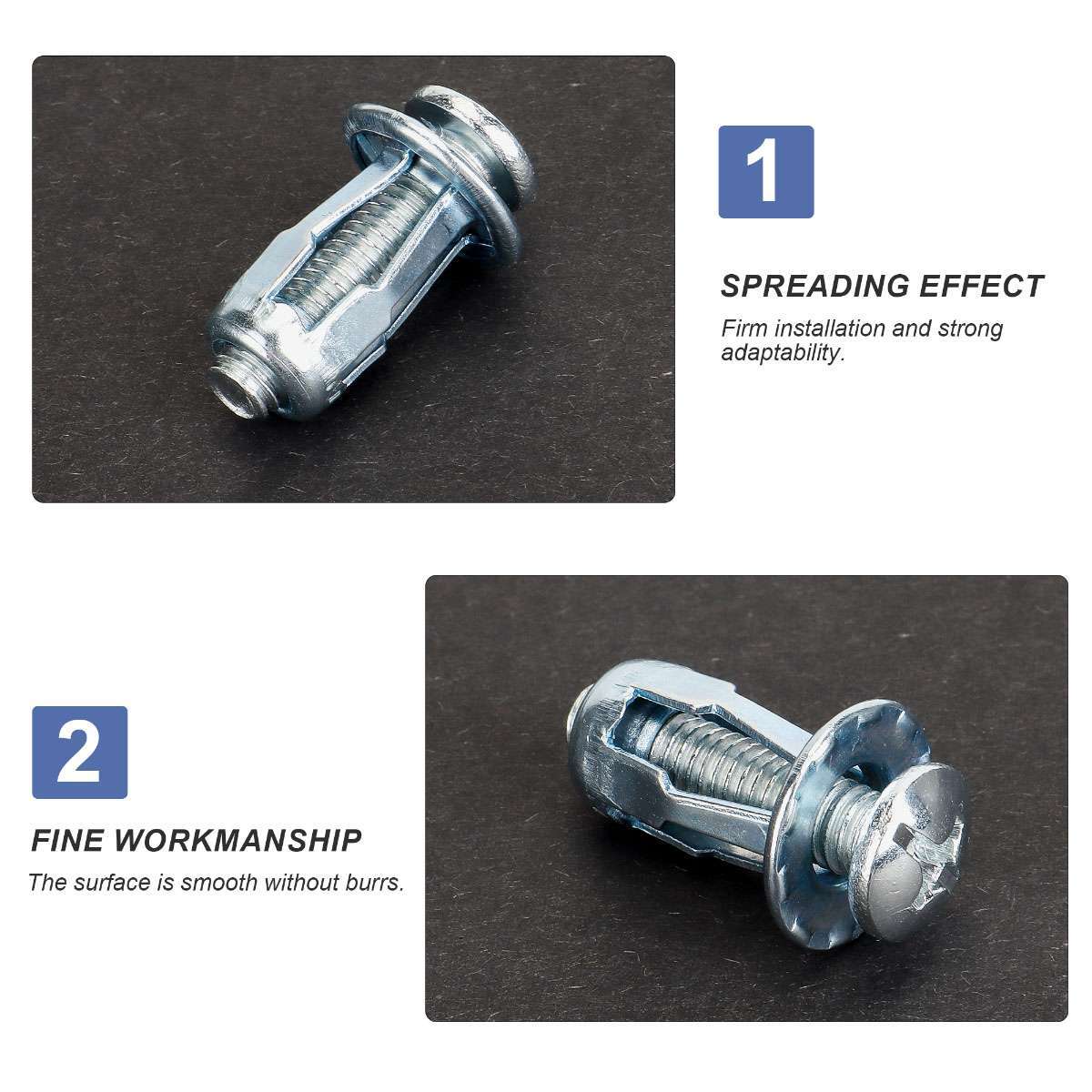 Expansion Screw Petal Nut,Petal Shape Metal Nut with Screws Easy ...