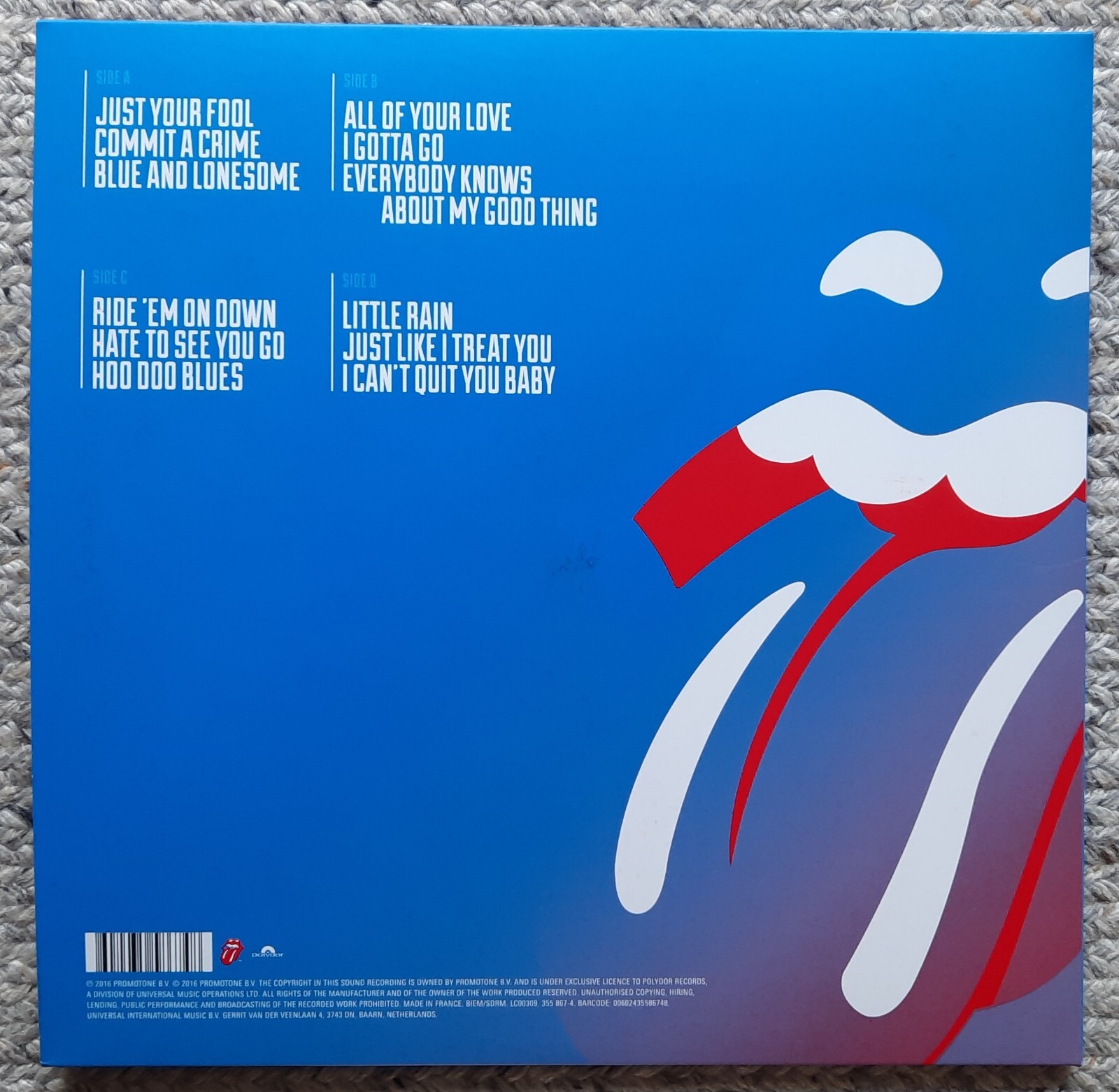 Rolling Stones Blue & Lonesome Red 2x LP Vinyl Carnaby Street Ltd 1000 ...