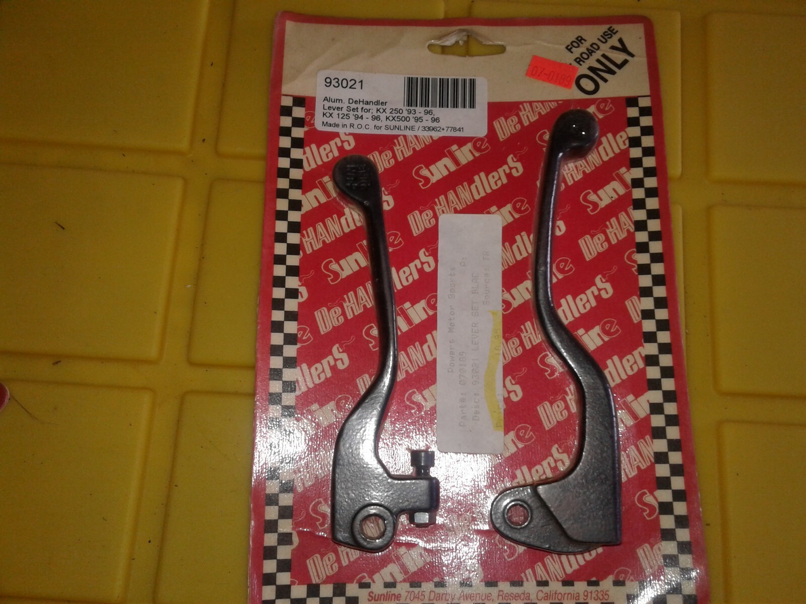 Vintage Sunline Kawasaki Lever Set 1993-1994 KX250 1994 KX125 # 93021 ...