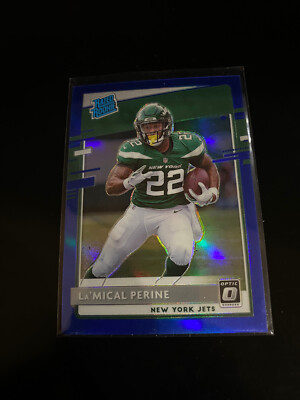 2020 Donruss Optic La’Mical Perine Rated Rookie Blue Prizm /179 Jets ...