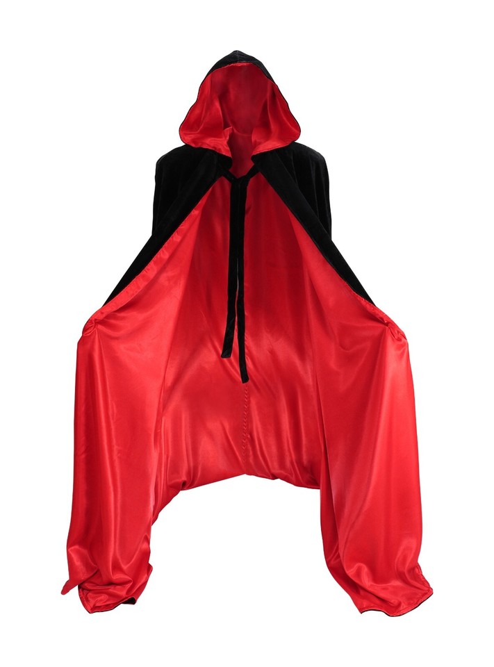 Hooded Velvet Cloak lined in Satin Luxury Cape Fashion Vampire Costume ...