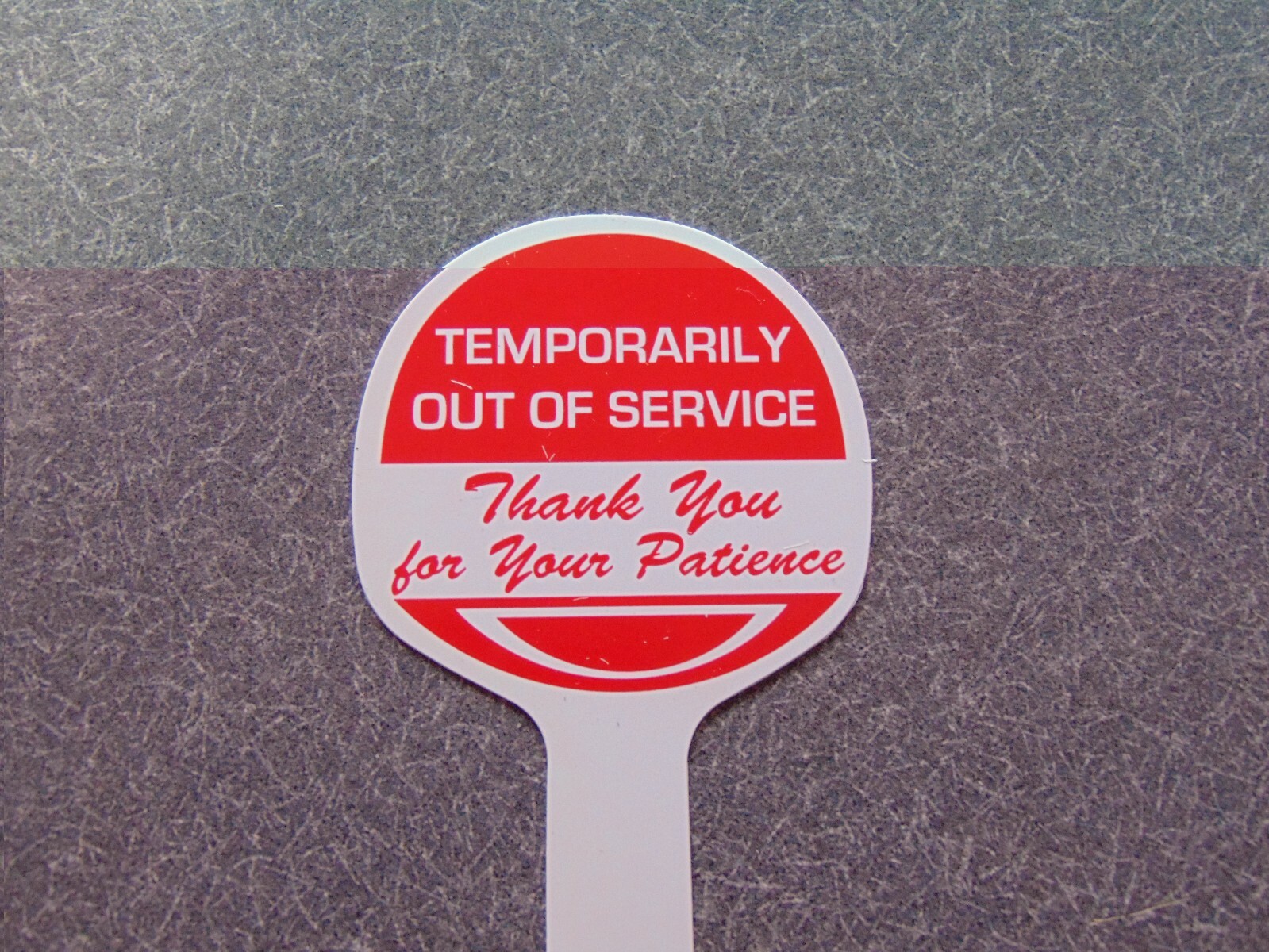 1 New Temporary Out Of Service Sign (Order). (Laundry, Arcade, Vending ...
