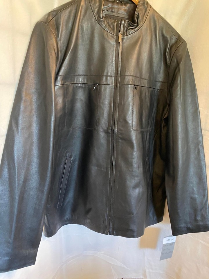 NWT Niko Milano Men's Soft Black Leather Jacket Size Large | eBay