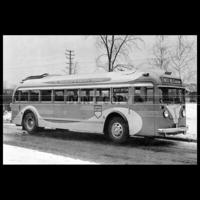 Photo A.030552 YELLOW COACH MODEL 732 1938 JOHNSON BUS LINES | eBay