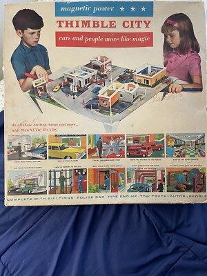 Very Rare NMIB Large Playset 1964 Remco Magnetic Thimble City #670 | eBay