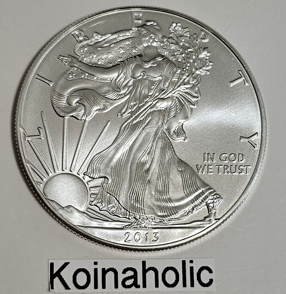 2013 $1 American Silver Eagle Uncirculated, Better Back Date Fast 🚢 | eBay