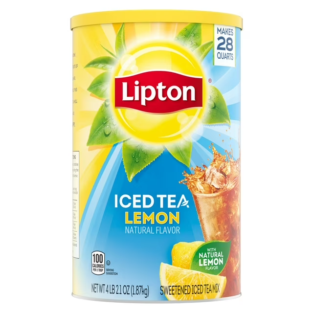 Lipton Lemon Black Tea Powdered Tea Mix, 28 Quarts | eBay