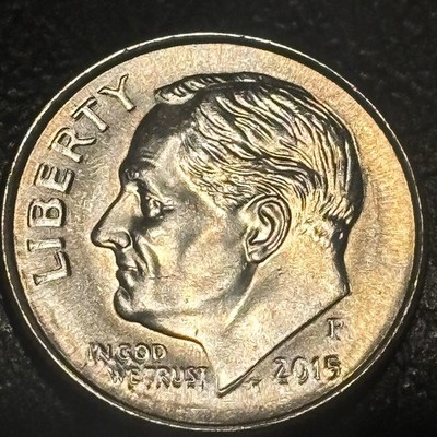 2015-P DDO Mint Error Coin Roosevelt Dime Strike Thru Grease Free ...