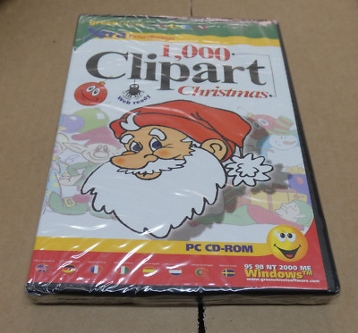 1000 Clipart Christmas New/Sealed PC CD-Rom Greenstreet (CA5) | eBay UK
