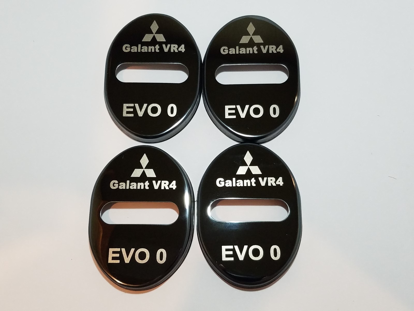 91-92 Galant VR4. Evo 0 Logo. E39A Door Striker Covers. Black Finish ...