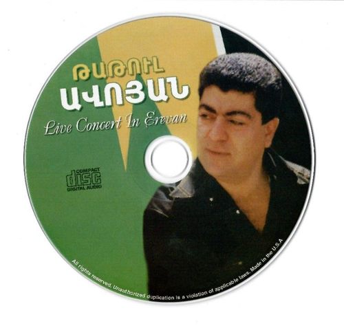 TATUL AVOYAN ARMENIAN RABIZ MUSIC LIVE CONCERT IN YEREVAN CD COMES WITH ...