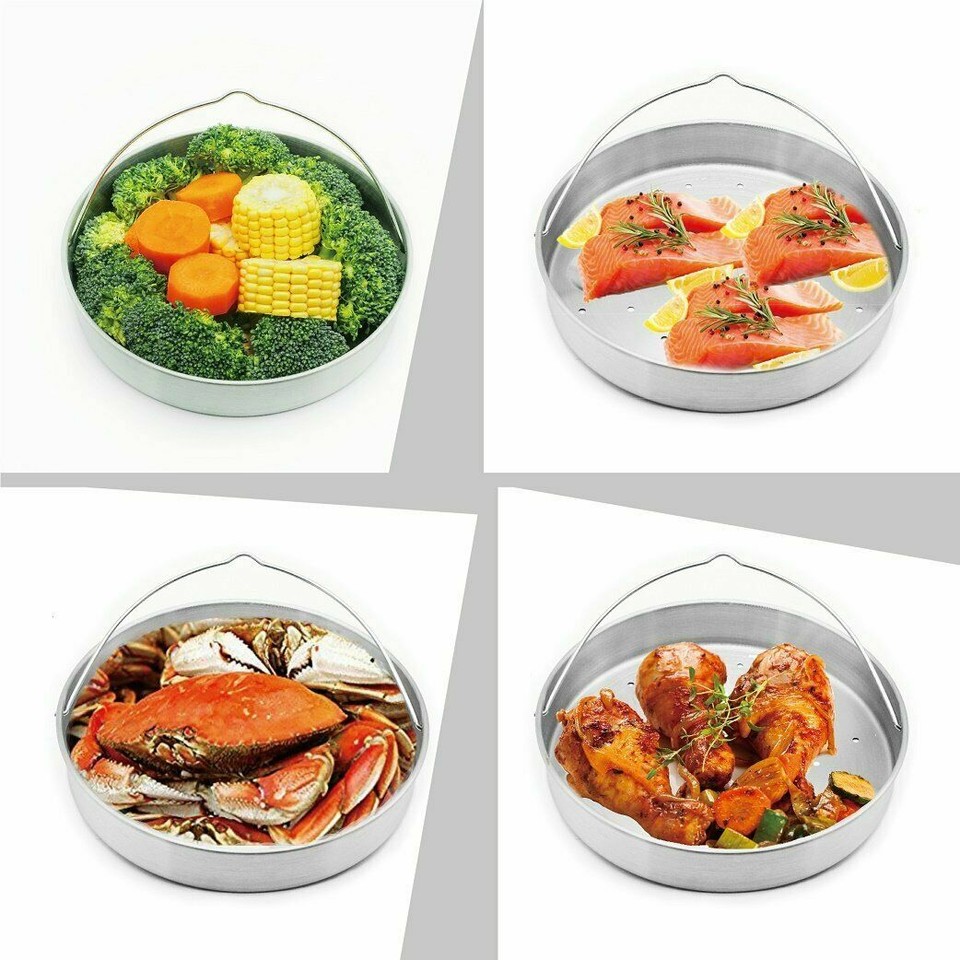 Stainless Steel Vegetable Steamer Basket with Divider Insert For ...