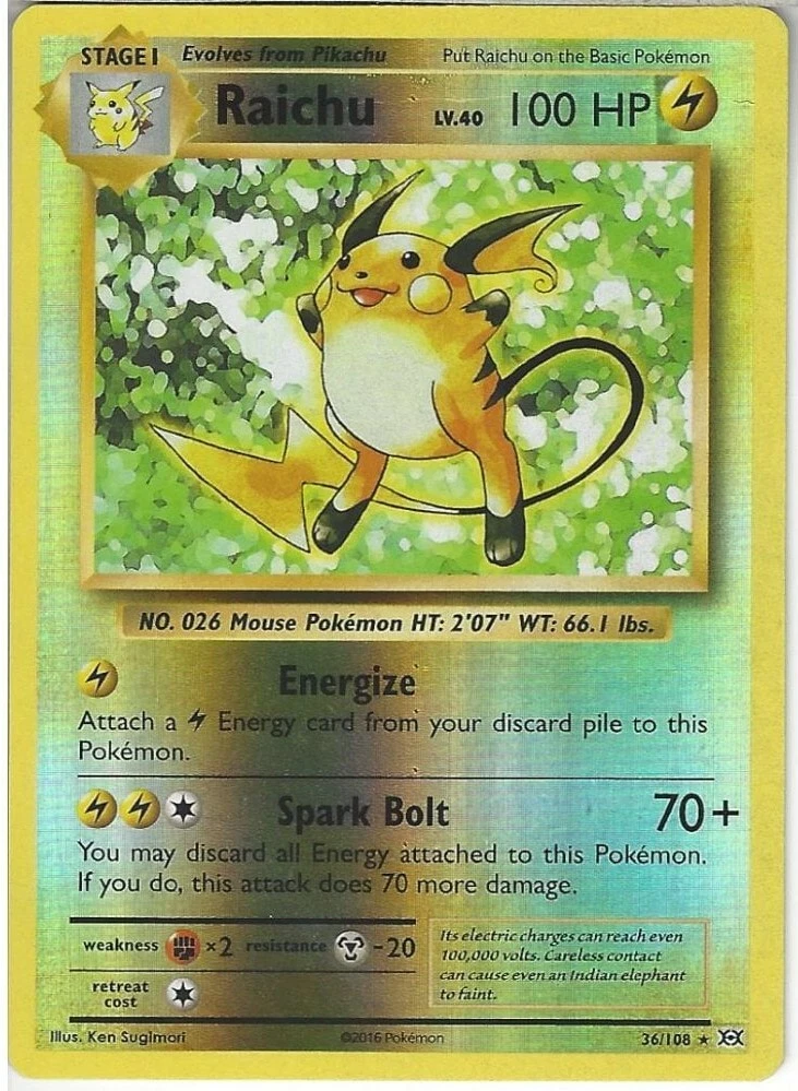 Pokemon Evolution Raichu