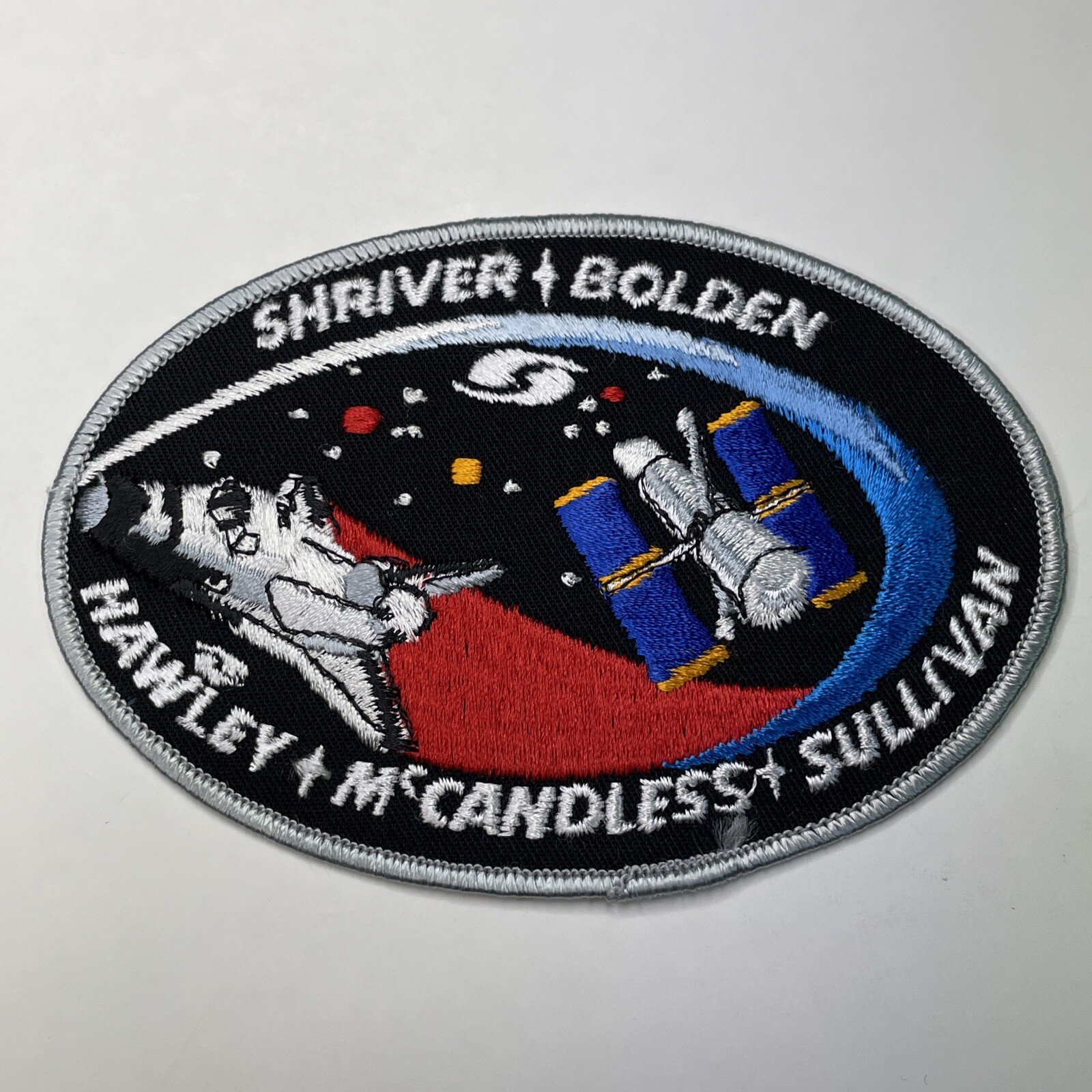 Vintage NASA STS-31 Shriver Bolden Mission Embroidered Suit Patch Badge | eBay