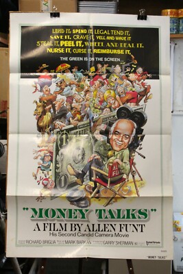 Money Talks 1972 Original Movie Poster Candid Camera Allen Funt | eBay ...
