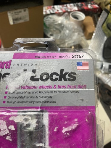 McGard Premium Cone Wheel Locks 5-Piece Set Chrome Dual Hex Key M12 x 1 ...