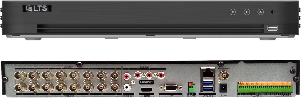 LTS DVR 1080p LTD8316D-ET 16CH H.265 16 Channel HD-TVI Hybrid 3Years ...