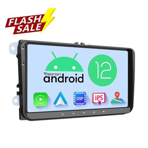 Android 12 9" CarPlay Car Stereo GPS Head Unit For Vw Golf Mk5 Mk6 ...