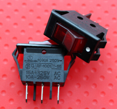 1pcs RF-1001 Rocker Switch 3 Pins 2 Positions 10A 250VAC T85 Red | eBay