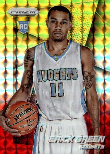 2014-15 Panini Prizm - Erick Green #289 Yellow & Red Mosaic Prizm (RC ...