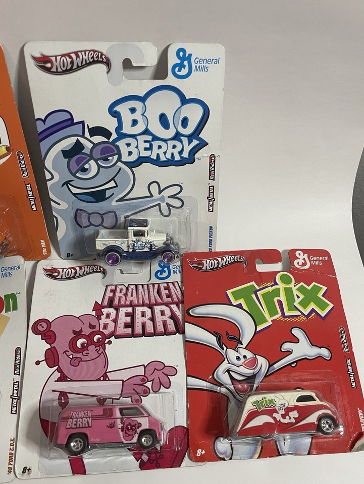 hot wheels General Mills 7 Pk- Wheaties- Boo Berry , Count Chocula ...