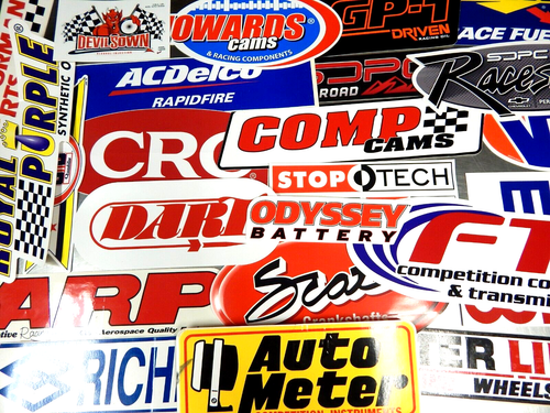 25 Large Size to 11" Racing Window Decals NHRA Contingency Tool Box ...