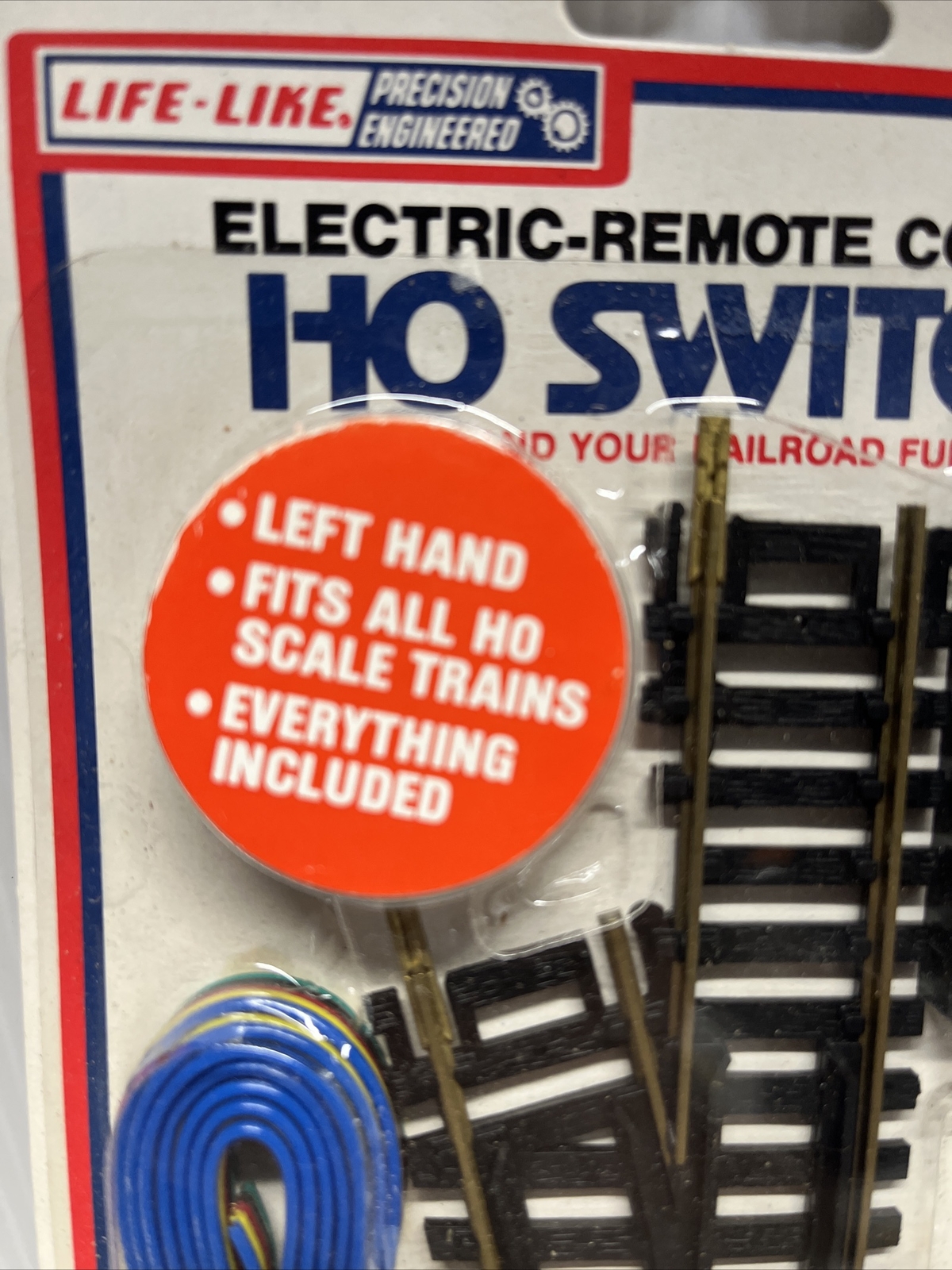 Life-Like Electric Remote Control HO Switch Left Hand 8605 fits all ho ...