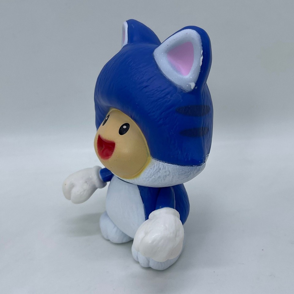 Super Mario Bros 3D Land Cat Toad Vinyl Figure Plastic Toy Doll 4.75 ...