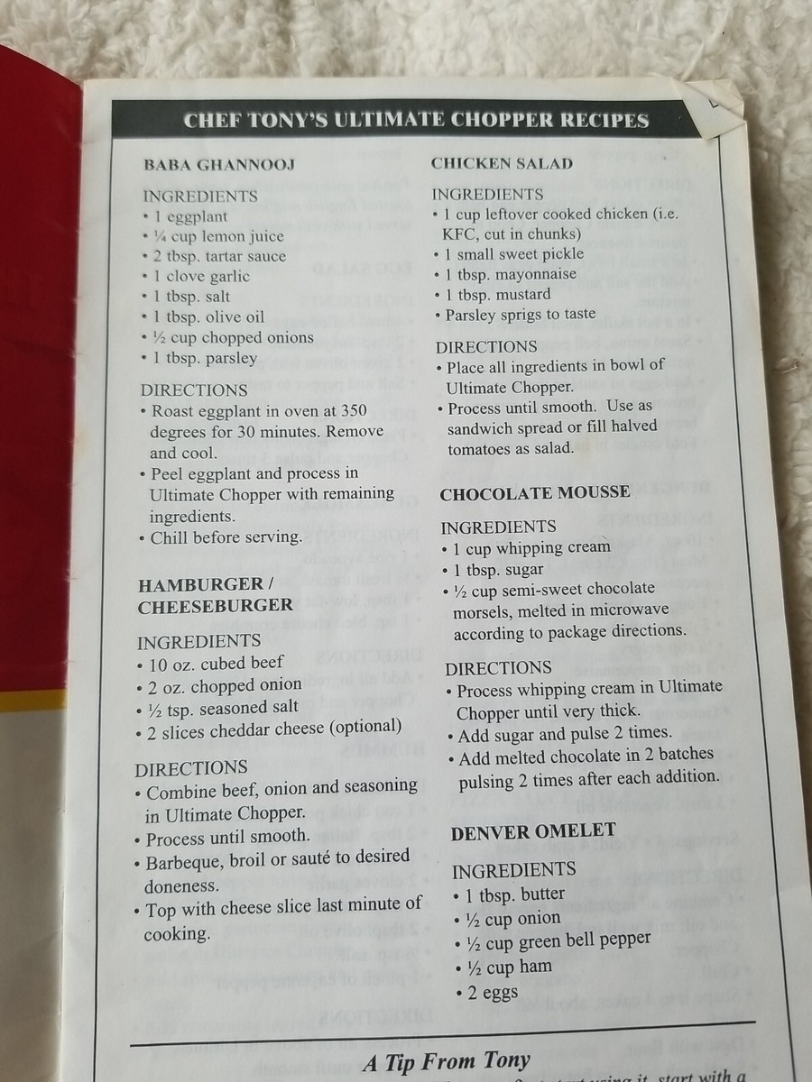 Chef Tony Ultimate Chopper The Tony DUrso Show Journey To Success!