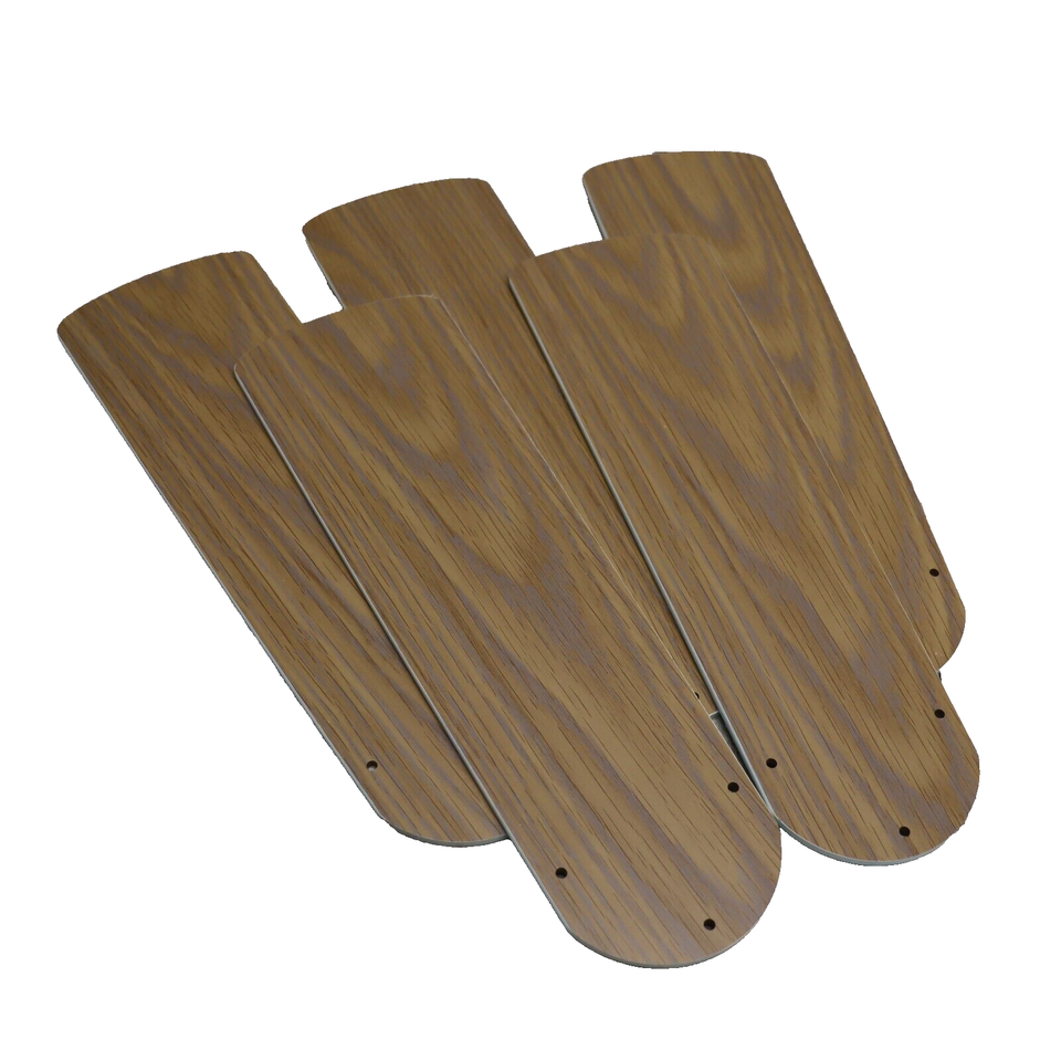 5 Pack- 42 Inch Ceiling Fan Blades Replacement, Reversible White ...