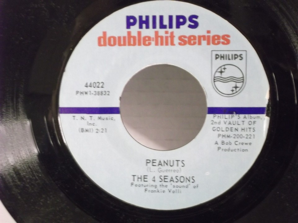 The 4 Seasons,Philips,"Candy Girl"&"Peanuts",US,7" 45,Double Hit Series ...