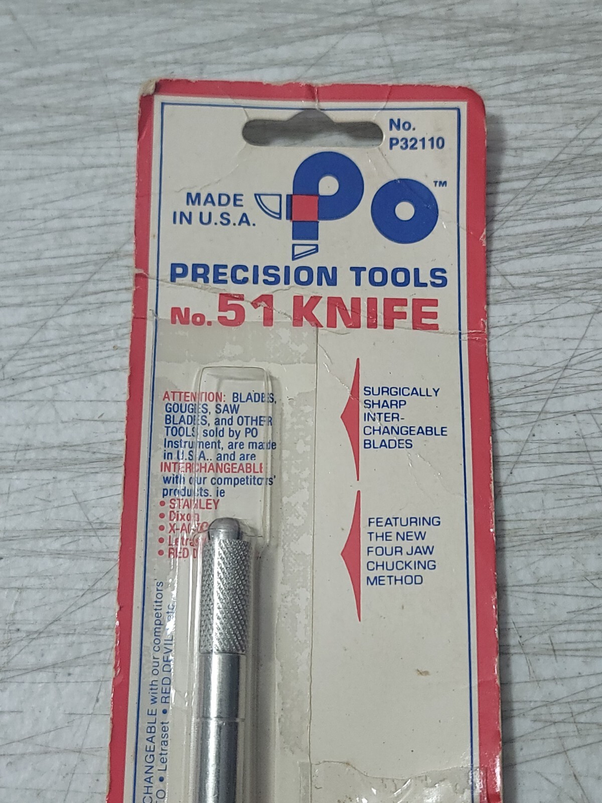 Vintage X-ACTO 51-ST Solid Metal Handle Knife Set + 5 Blades New In ...