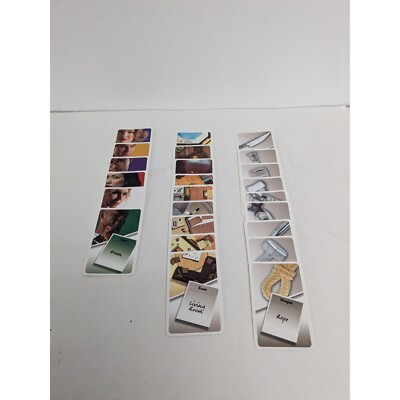 2008 Clue Rumor Board Game Replacement Parts Cards Weapons Suspects ...