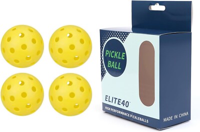 Elite 40 Pickleball Balls Cold Weather Rated | Tournament and Neon ...