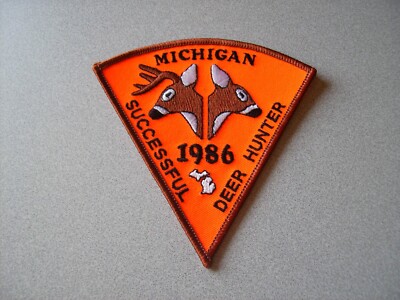 1986 MICHIGAN SUCCESSFUL DNR DEER HUNTING PATCH - BEAR - TURKEY - ELK ...
