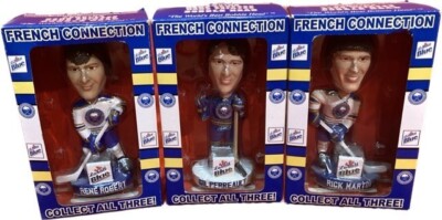 JSA BUFFALO SABRES FRENCH CONNECTION SIGNED BOBBLEHEADS PERREAULT ...