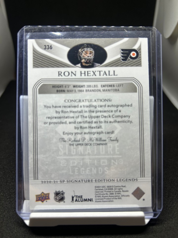 2020-21 Upper Deck SP Signature Edition Legends SP Gold Auto Ron ...