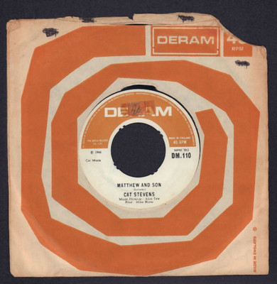 Cat Stevens(7" Vinyl)Matthew And Son-Deram-DM 110-UK-1966-VG/VG+ | eBay