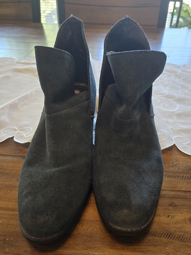 Ruff Hewn Easton Ankle Bootie Womens 9.5 Brown Suede Leather Boots | eBay