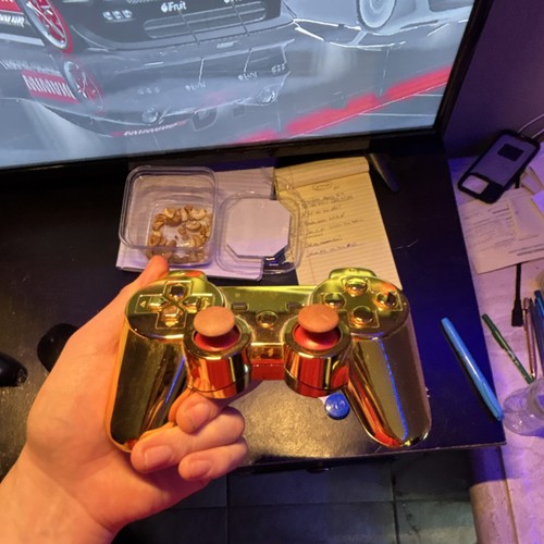 Sony DualShock PS2 Gold Controller for PlayStation 2 (Rare bought in ...