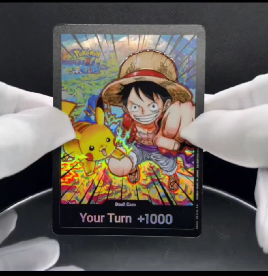 Pokemon X One Piece Non-TCG Monkey D. Luffy & Pikachu DON Holofoil ...