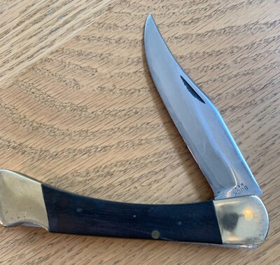 VINTAGE PRE DATE CODE 2 LINE INVERTED BUCK 110 KNIFE USED | eBay