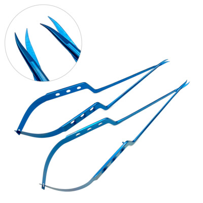 Microsurgical Scissors with Shark Blade Titanium Micro Neurosurgery ...
